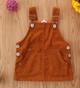 Enola Girls Rust Corduroy Dress