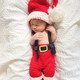 Baby Knit Santa Photography Prop