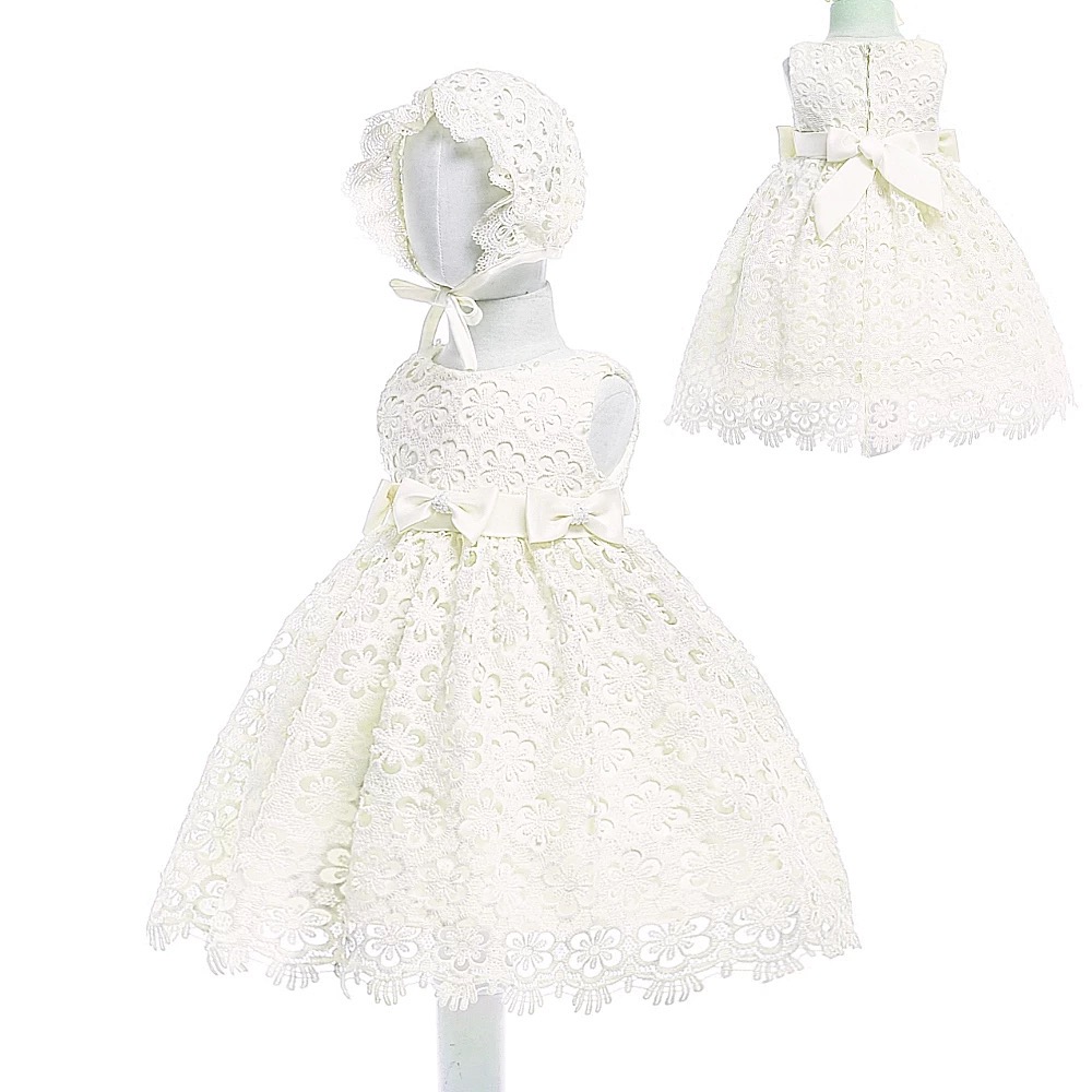 Torvie Baby Girls Lace Christening Gown