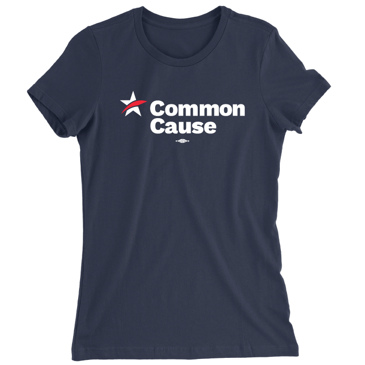 Common Cause (Unisex & Women's Navy Tee) - Common Cause Webstore