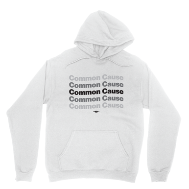 Common Cause - Repeat Wave (White Pullover Hoodie) - Common Cause Webstore