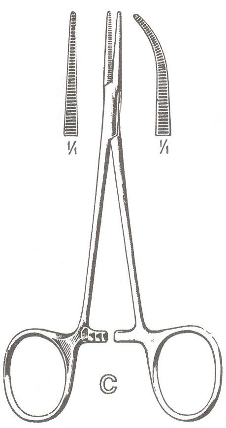 Halstead Mosquito Forceps, Straight or Curved, 5" - PREFERRED PRODUCTS