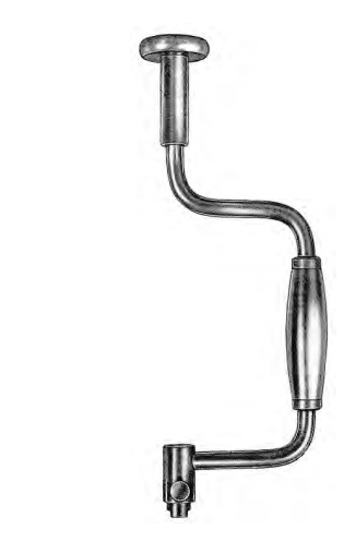 HUDSON Brace Set, standard thumbscrew chuck, complete With 4 burs ...