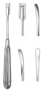 ADSON Periosteal Elevator, chisel edge, Straight, 8mm wide, (165cm) 6-1 ...