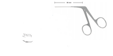 CRUROTOMY SCISSORS BY FISCH,CURVED RIGHT, BLADE 1.5MM, WL 8CM ...