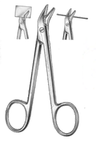 ROGER Wire Scissors, Angular to Side, One Blade Serrated, (12.1cm)4-3/4 ...