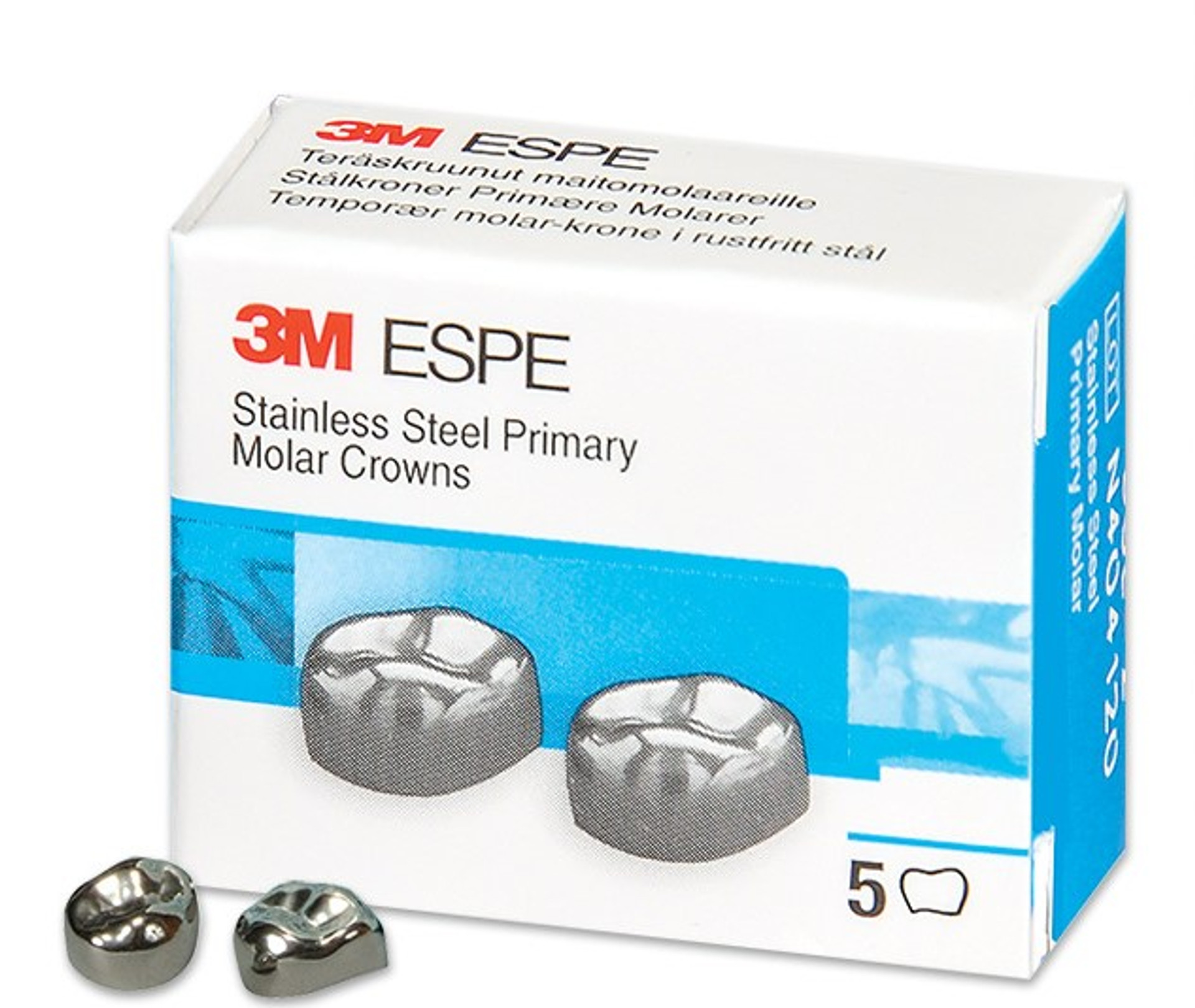 3M Stainless Steel Primary Molar Crowns - Omni Dental Supply