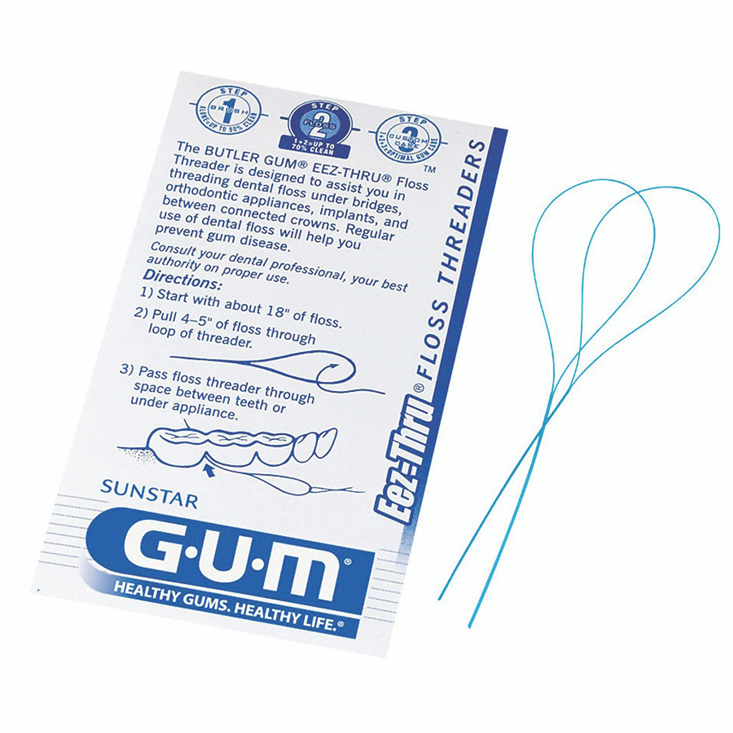 GUM Eez-Thru Floss Threaders - Omni Dental Supply