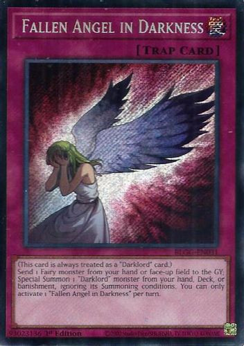 [BLGG-EN031] Fallen Angel in Darkness (Secret Rare) - Grand J Games