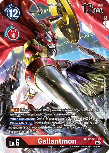 BT12-018SR Gallantmon (Alternate Art) (Foil) - Grand J Games