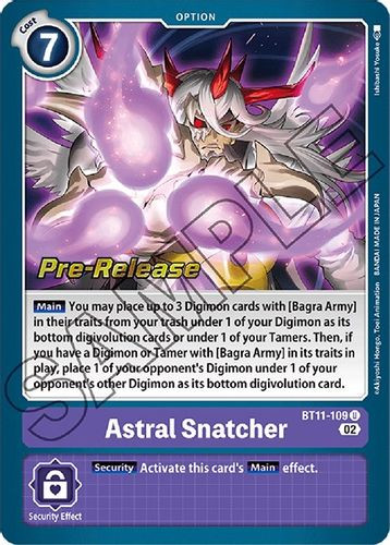 BT11-109U Astral Snatcher (Prerelease Stamp) - Grand J Games