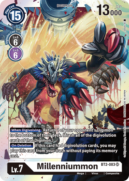 BT02-083SR Millenniummon (Foil) - Grand J Games