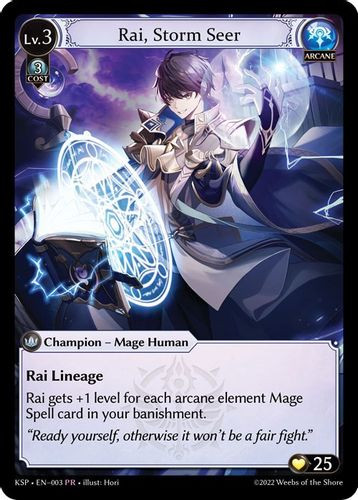GA-KSP-EN-003PR Rai, Storm Seer (Foil) - Grand J Games