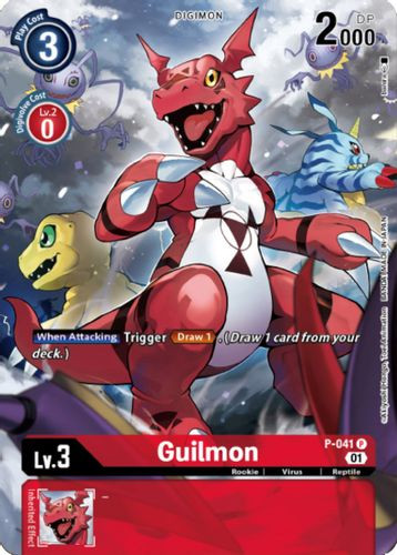 P-041P Guilmon (Digimon Royal Knights Card Set) (Foil) - Grand J Games