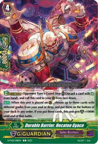 D-PV01/091EN Durable Barrier, Hecaton Gyace - Grand J Games