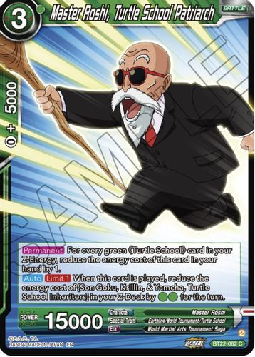 BT22-062C Master Roshi, Turtle school Patriarch - Grand J Games