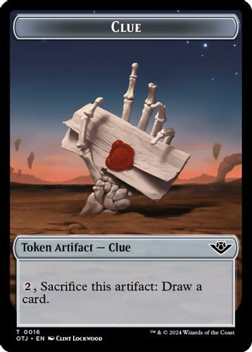 (OTJ) 16-OTJ Clue Token - Grand J Games