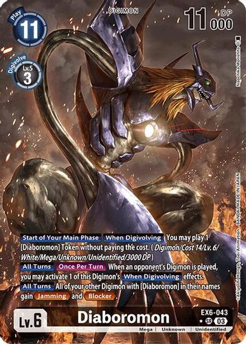 [EX06-043](SR) Diaboromon (1 Star Alternate Art) (Foil) - Grand J Games