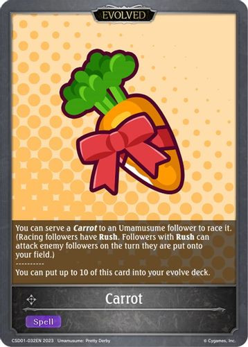 [CSD01-032EN](T) Carrot (Evolved) (Token) - Grand J Games