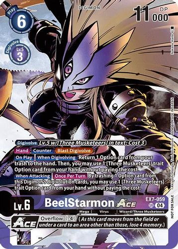[EX07-059](SR) BeelStarmon ACE (Box Topper) (Foil) - Grand J Games