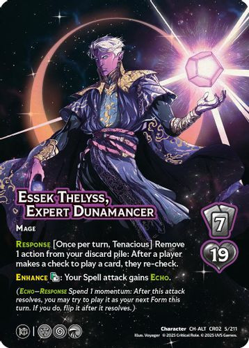 [CR02-005/211](CH-ALT) Essek Thelyss, Expert Dunamancer (Alternate Art ...