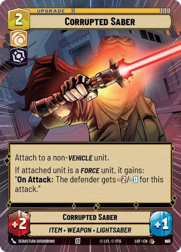 [05-LOF-EN-0927](C) Corrupted Saber (Hyperspace) (Foil) - Grand J Games
