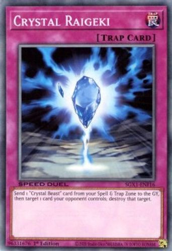 SGX1-ENF16 Crystal Raigeki (Common) - Grand J Games