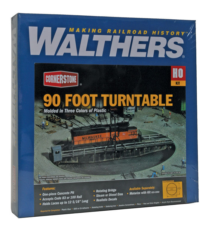 Walthers Cornerstone # 933-3171 90' Turntable -- Kit - Bay Hobbies