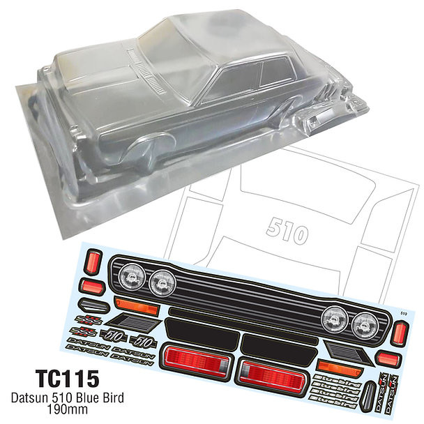 Team C # TC115 1/10 Datsun 510 - Bay Hobbies