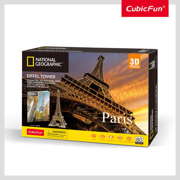 Cubic Fun # DS0988H 3D Eiffel Tower Paris - Bay Hobbies