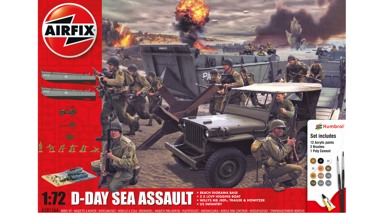 Airfix #A50156A D-Day Assault Gift Set - Bay Hobbies