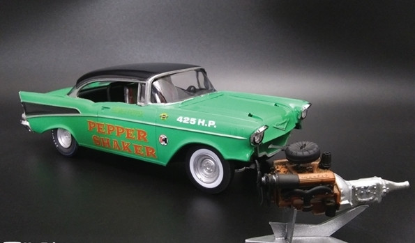 AMT # 1360 1/25 1957 Chevy "Pepper Shaker" Silent Box (3 'n 1) Stock ...