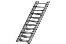 Plastruct #90422 HO Scale Ladder 2 Pcs - Bay Hobbies