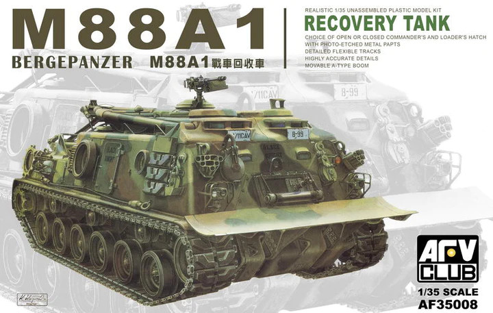 AFV Club #AF35008 1/35 M88A1 Bergepanzer Recovery Tank - Bay Hobbies