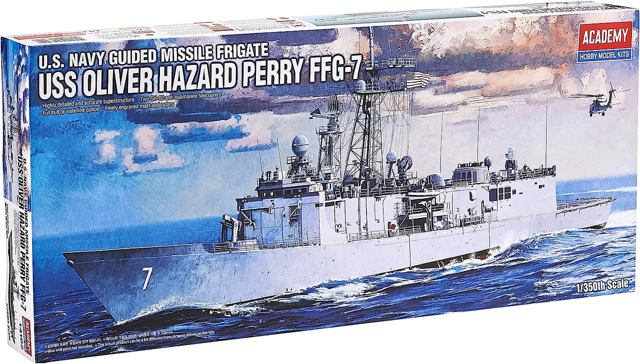 Academy #14102 1/350 USS Navy Guided Missile Frigate-Oliver Hazard ...