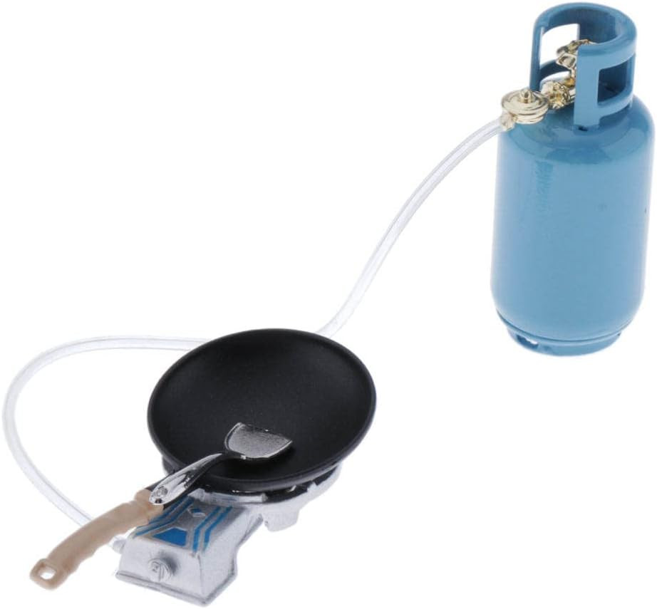 RC ACCESS # 1:12 Miniature Kitchen Gas Tank Stove Wok - Bay Hobbies