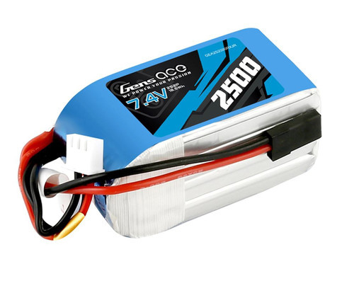 Gens Ace # GA2500-2S-RX-H 2S 7.4v Hump RX Pack - Bay Hobbies