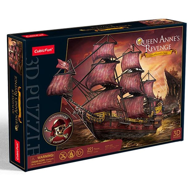 Cubic Fun #34040 Queen Anne's Revenge-Blackbeards Ship - Bay Hobbies