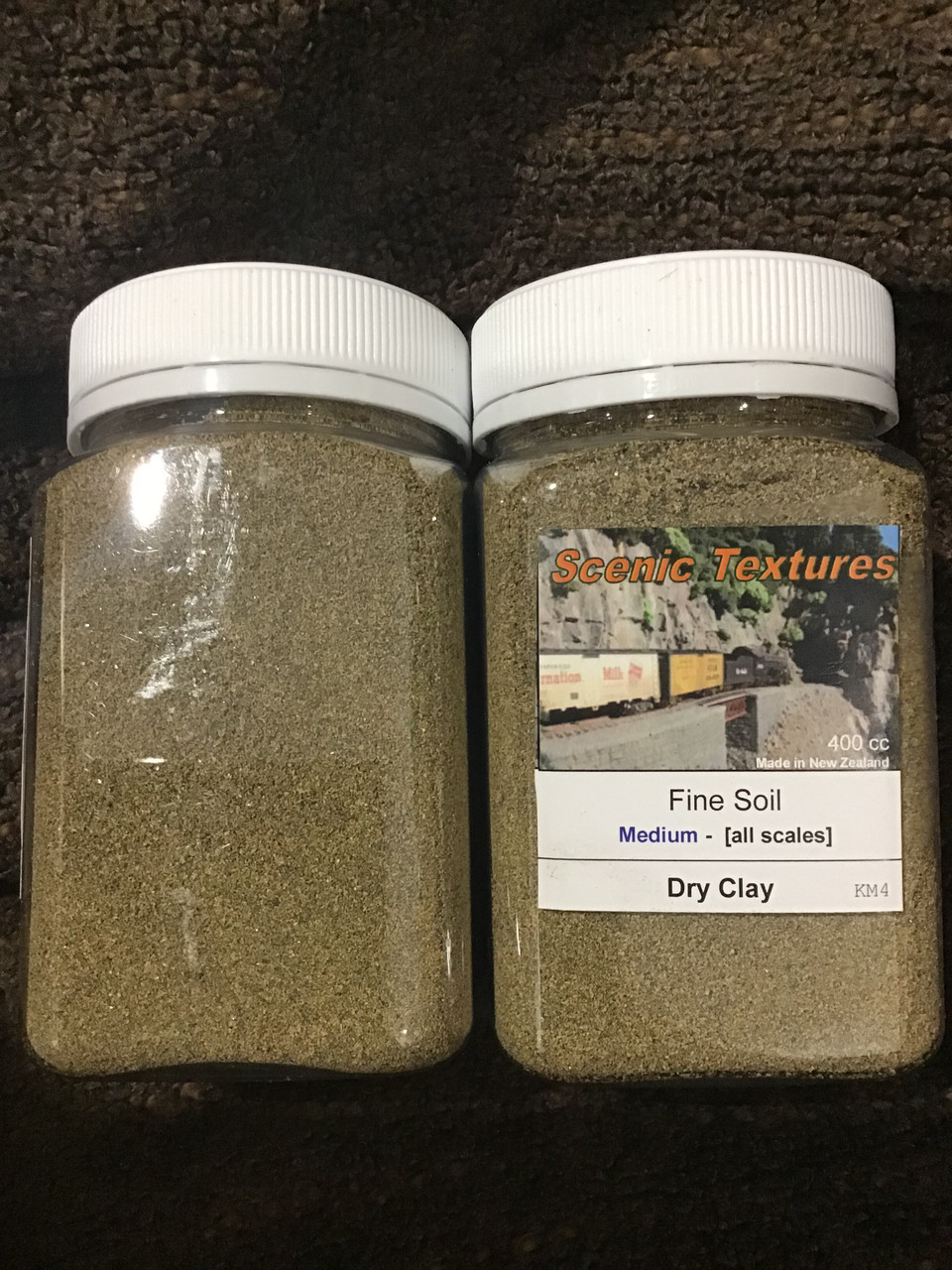 Scenic Textures #KM4 Medium Fine Soil-Dry Clay (All Scales) - Bay Hobbies