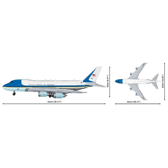 COBI #26610 Boeing 747 Air Force One-1087 pce - Bay Hobbies