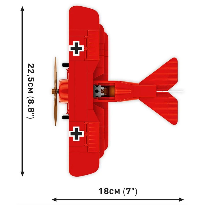 COBI #2996 Fokker Dr.1 Red Baron-221 pce - Bay Hobbies