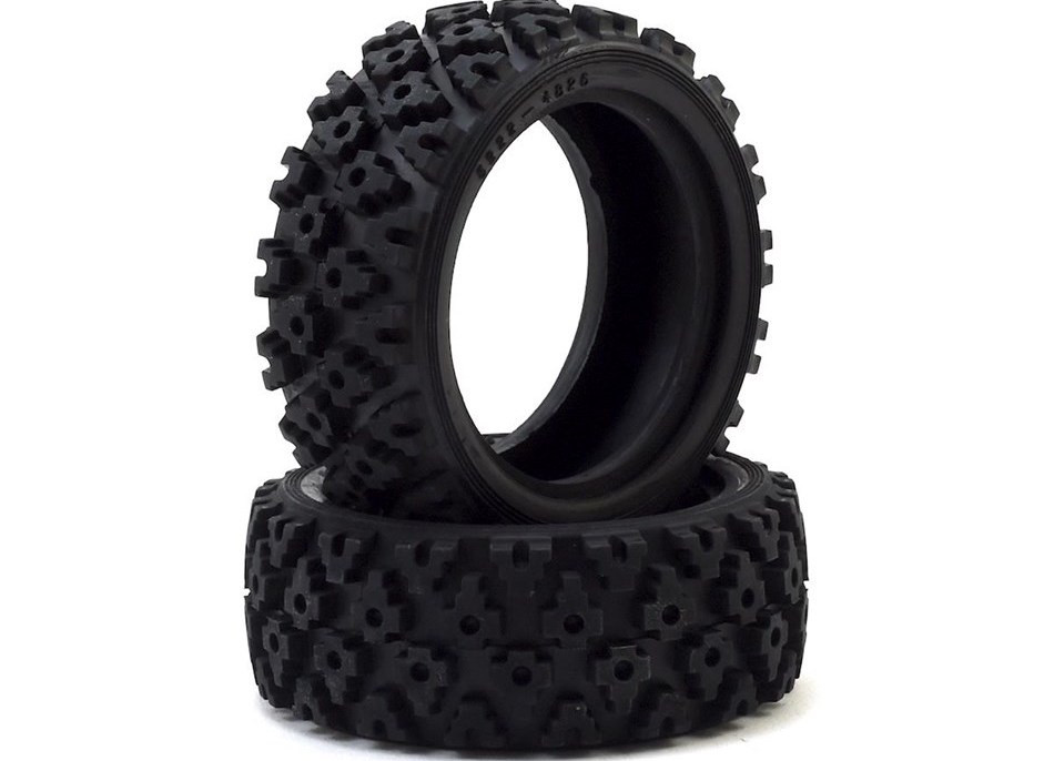 Tamiya #50476 Rally Block Tyres (1pair) - Bay Hobbies