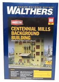 Walthers Cornerstone # 933-3160 HO Centennial Mills Background Building ...