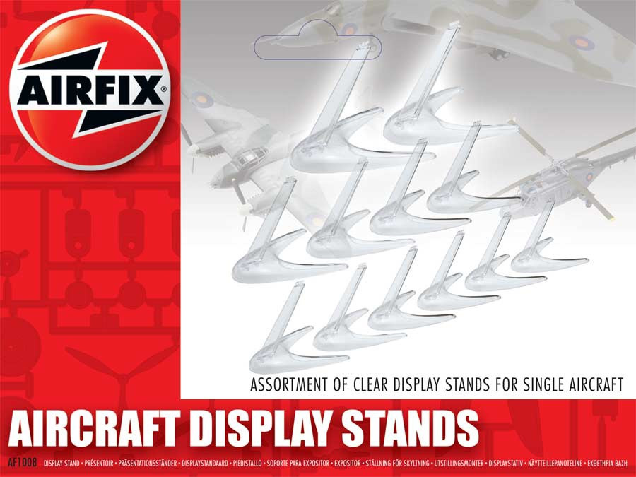 Airfix #AF100 1/72 1/48 Assorted Of Clear Display Stands - Bay Hobbies