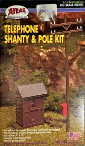 Atlas Telephone Shanty Pole Kit Atlas HO Scale Telephone Shanty & Pole ...