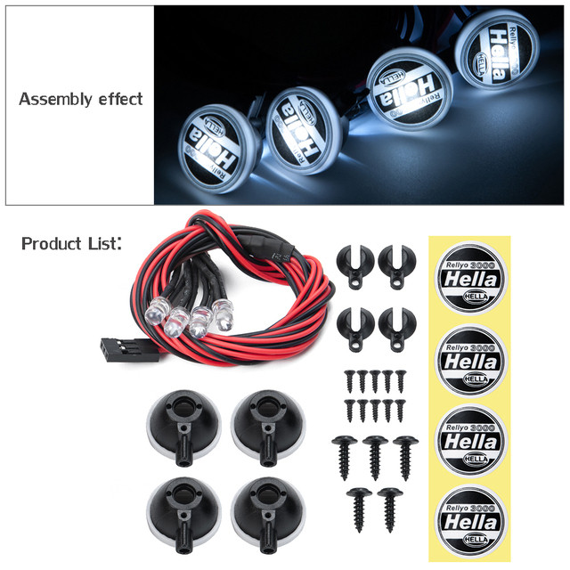 Toxic RC # B140401 1/10 Hella 3000 Rally RC Lights - Bay Hobbies