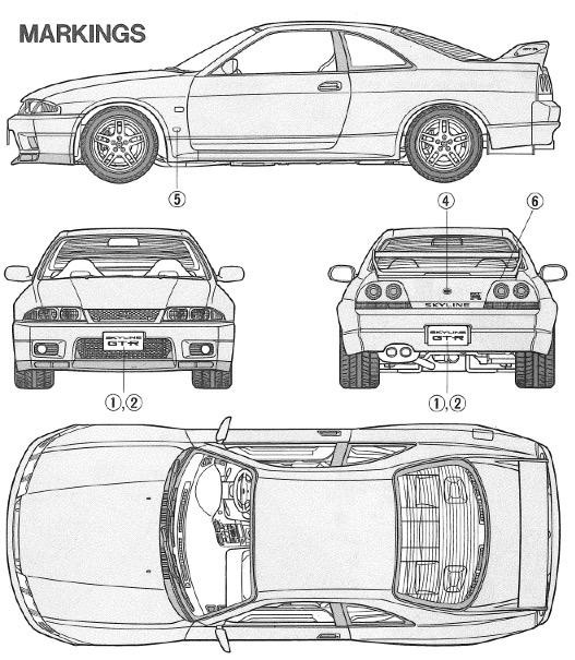 Tamiya #24145 1/24 Nissan Skyline GT-R V-Spec - Bay Hobbies