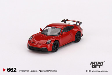 Mini GT #MGT00662 1/64 Porsche 911 (992) GT3 -Guards Red - Bay Hobbies