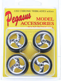 Pegasus #1202 "Tri-Blades"Chrome Rims - Bay Hobbies