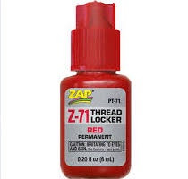Zap #PT-71 Thread Locker Permanent Red 6ml - Bay Hobbies